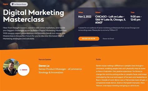 ♐steven L On Linkedin Masterclass Bosch Digitalamarketing