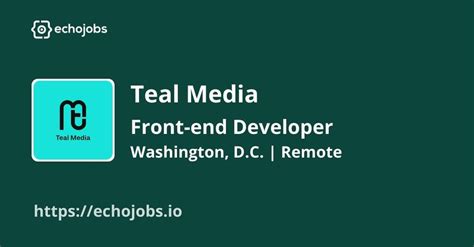 teal media is hiring front end developer [usd 90k 125k] remote r