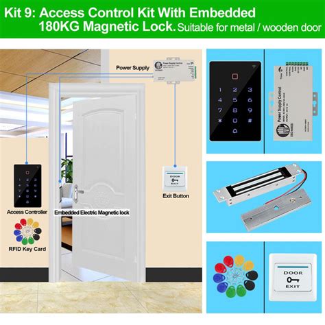 Wifi Tuya App Комплект системы контроля доступа к двери Водонепроницаемый контроллер доступа к