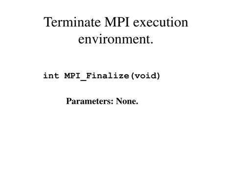 Ppt Some Basic Mpi Routines With Formal Datatypes Specified