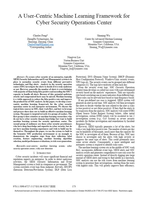 06artauser Centricmachinelearningframeworkforcybersecurity