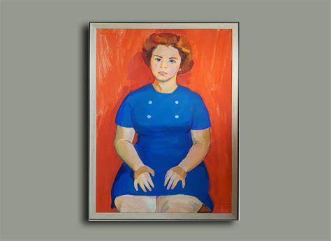 Portrait Woman Curvy Painting Original Oil Vintage Picture Etsy
