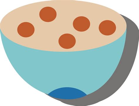 Cereales Para El Desayuno Ilustración Vector Sobre Fondo Blanco