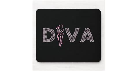 Pink Diva Mouse Pad Zazzle