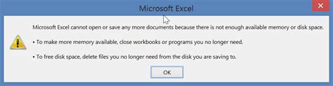 Cannot Open Excel File Not Enough Memory Vegasfasr