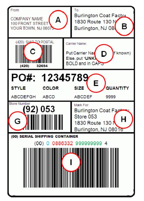 Gs1 128 Label Template