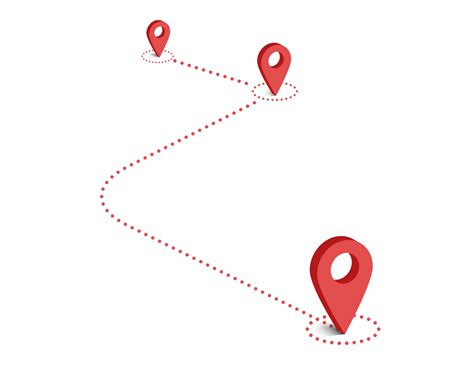 GPS Navigator Pin Checking Point To Point GPS Navigator Pin Checking Point To Point Red Color