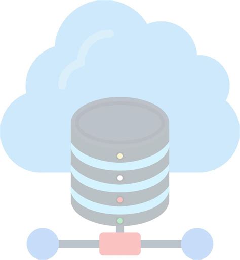 Cloud Database Vector Icon Design Vector Art At Vecteezy