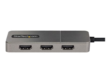 Hub Usb C Mst à 3 Ports 3x Hdmi 4k60hz Mst14cd123hd