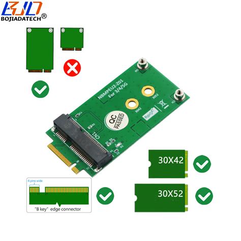 Ngff M 2 B Key Interface To Mini Pci E Mpcie Wireless Adapter Card Without Sim Slot For 5g 4g 3g