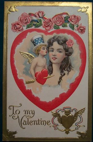 Vintage Valentines Day Postcard Dave Flickr