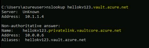 Azure Key Vault Private Endpoint To Resolve To A Newly Created Private