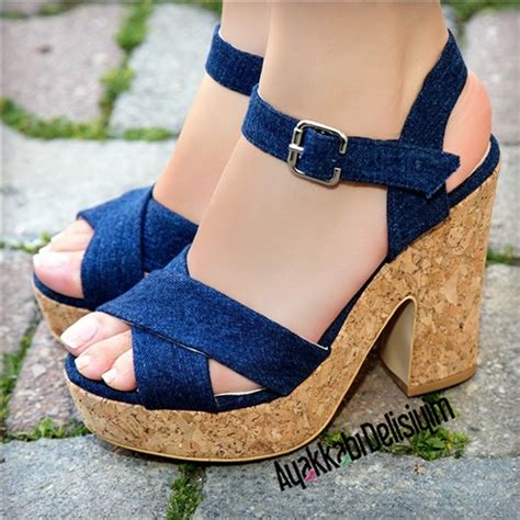 Ferrara Kot Hasır Topuklu Ayakkabı