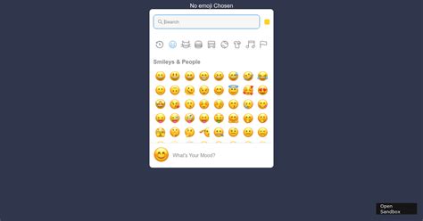 emoji picker react 4 forked codesandbox