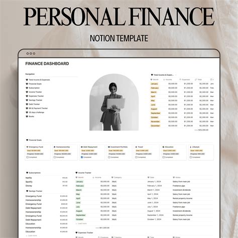 Notion Money Tracker Template For Monitoring Income Expenses And Budget Goals Money Management