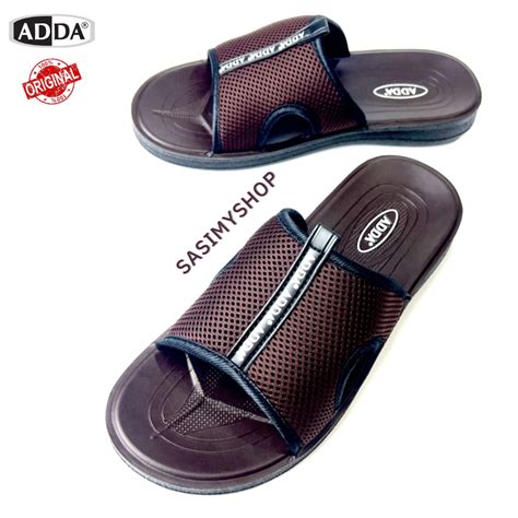 รองเท้าแตะ Adda ทรงสวม สีดำ น้ำตาล งานดี แบรนด์แท้ สวมใส่สบาย ดูดีเป็นที่นิยม Th