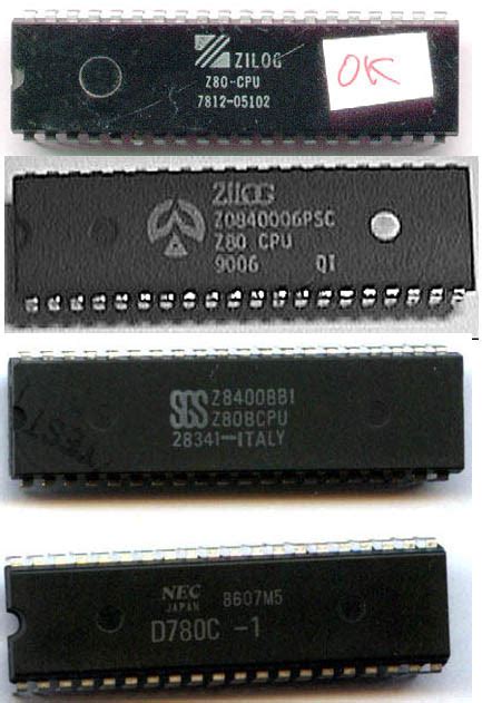 Z80 CPU Pictures
