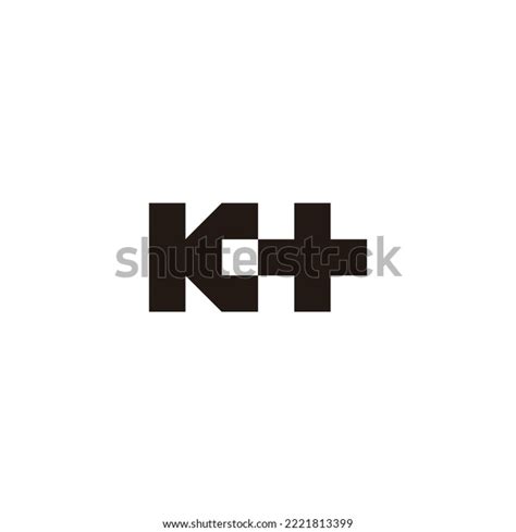 문자 K 더하기 사각형 형상 기호 스톡 벡터로열티 프리 2221813399 Shutterstock