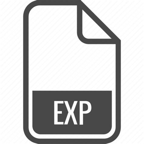 Document Exp File Format Type Icon