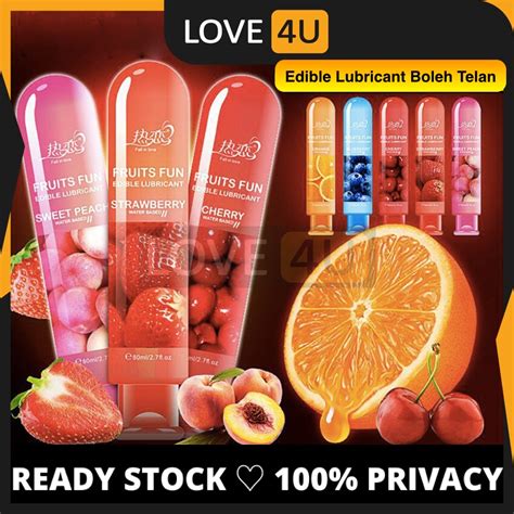 Fruit Lubricant Fruits Fun 80ml Water Soluble Fruity Lubricant Sex Lube Sex Minyak Fruit