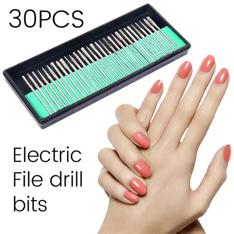 30 шт компл алмазные фрезы для маникюра фреза фрез для маникюра педикюра кутикулы чистке для