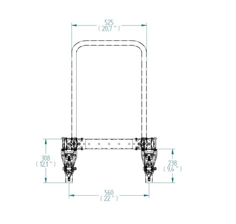 Trolley 910 X 630 Mm Flexqube