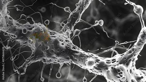 A Transmission Electron Microscopy Image Displaying The Dynamic Crosslinking Between Actin And