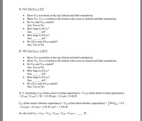 Solved Q 1 Plot The VEN Vs T And VIN And VouT VS T Chegg Com
