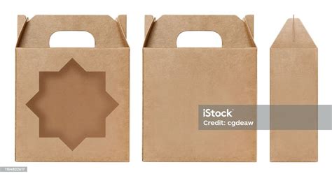상자 갈색 창 스타 모양 잘라 포장 템플릿 빈 크 래 프 트 상자 골 판지 고립 된 흰색 배경 상자 종이 크 래 프 트 천연 소재 선물 상자 갈색 종이 산업 포장 판지에서