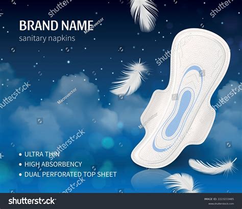Feminine Hygiene Poster Sanitary Napkin On Stock Vector Royalty Free
