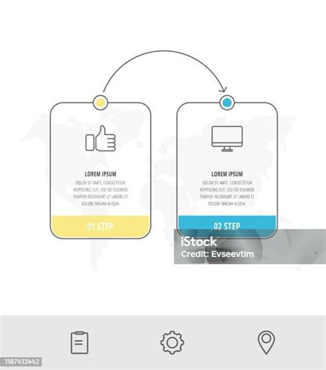 벡터 인포그래픽 플랫 템플릿입니다 두 다이어그램 그래프 순서도 타임 라인 마케팅 프리젠 테이션에 대한 사각형 2개의 레이블이 있는 비즈니스 컨셉 0명에 대한 스톡 벡터 아트