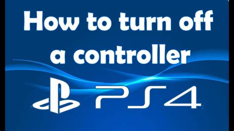 How To Turn Off A PS Controller YouTube