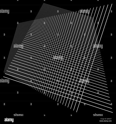 Abstract Random Grid Mesh Lattice Grating And Grille Pattern With Oblique Diagonal Slanting
