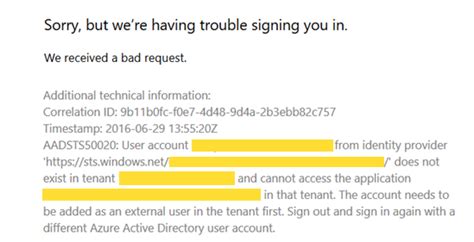 C Azure Logon Specify Callback Url For Bad Request Stack Overflow