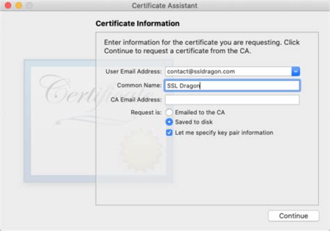 How To Generate A Csr On Mac With Keychain Access Ssl Dragon