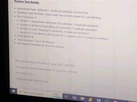 Practice Test Details Assessment Type StudyX
