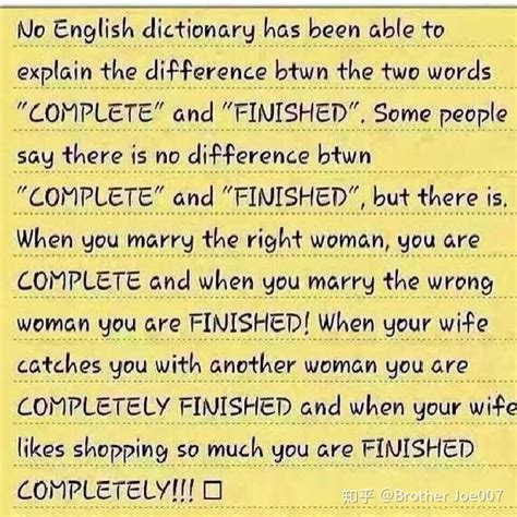 大家觉得英文complete和finished的区别在哪里？ 知乎