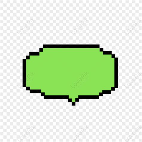 녹색 만화 일러스트 픽셀 아트 텍스트 상자 대화 상자입니다미술초록 Png 일러스트 무료 다운로드 Lovepik