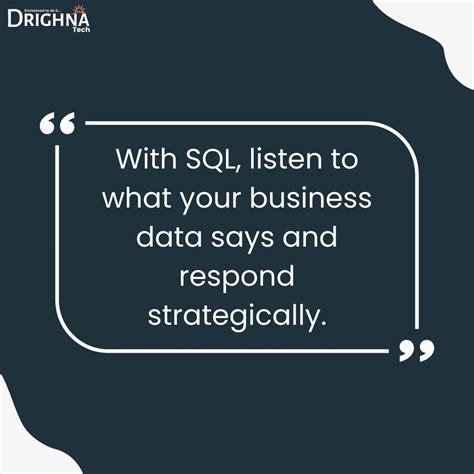 Drighnatech On Linkedin Sql Dataanalysis Businessstrategy