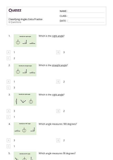 50 Classifying Angles Worksheets For 4th Grade On Quizizz Free