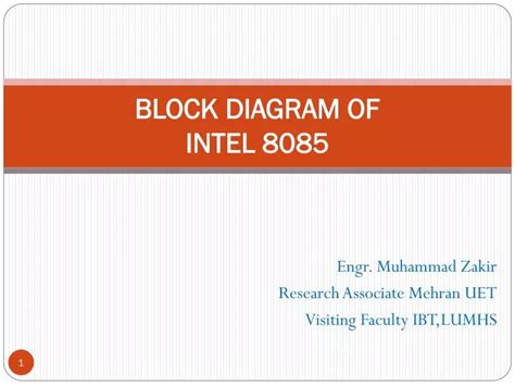 PPT BLOCK DIAGRAM OF INTEL 8085 PowerPoint Presentation Free Download ID 5046807