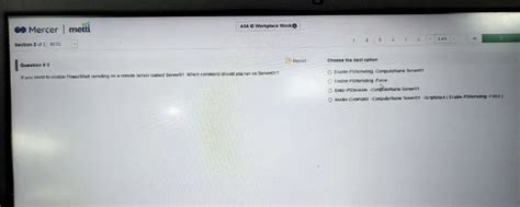 If You Need To Enable Powershell Remoting On A Remote Server Named Server01 Which Command Should