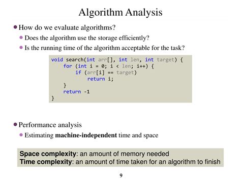 Ppt Essentials Of Algorithm Performance Analysis And Programming