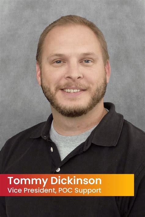 📣 Were Excited To Announce The Promotion Of Tommy Dickinson To Vice President Poc Support At