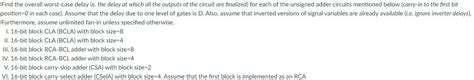 Solved Find The Overall Worst Case Delay E The Delay At