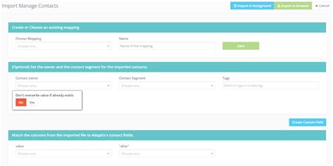 When Importing A Csv Into A Specific Segment Will Checking The Modify Existing Records Box Add