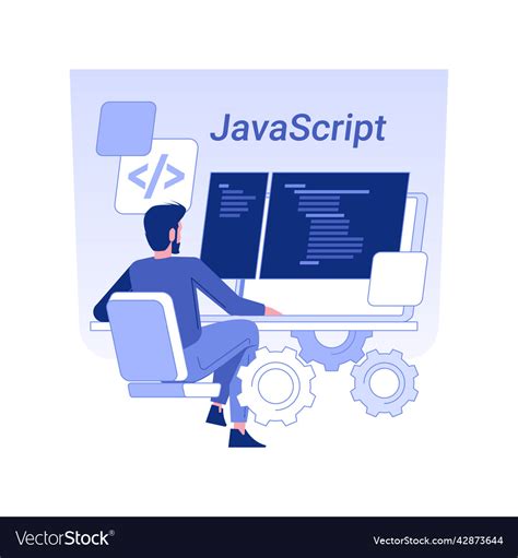 Javascript Isolated Concept Royalty Free Vector Image
