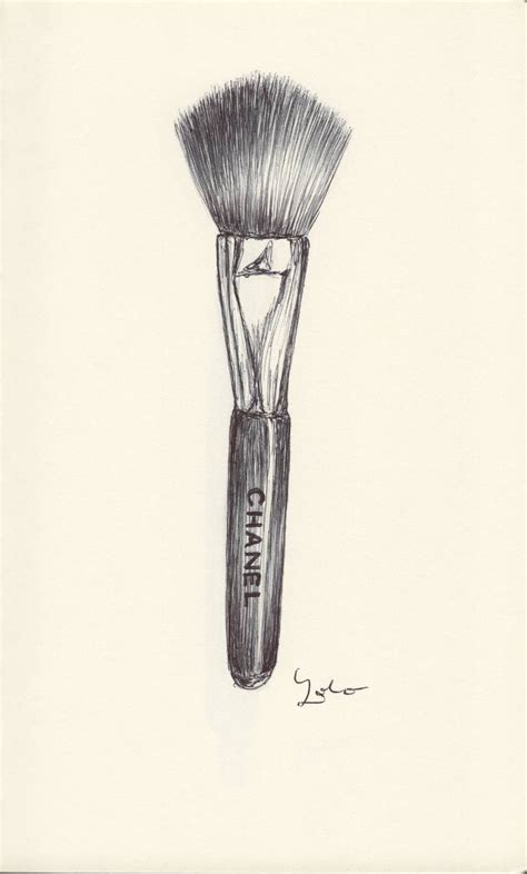 Makeup Brushes Drawing At Randall Maupin Blog