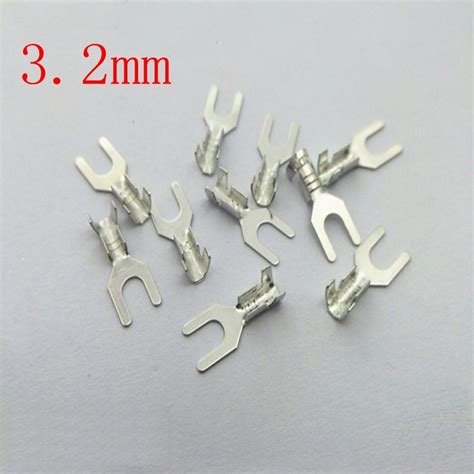 100pcs 32mm Fork Terminal Block M3 Terminal Type Y Bare Plated Tin Plating Electrical Equipment 100pcs 32mm Fork Terminal Block M3 Terminal Type Y Bare Plated Tin Plating Electrical Equipment