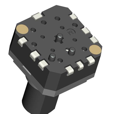 Insulated Shaft Digital Incremental Encoder 6mm Mini Rotary Encoder With Push Switch